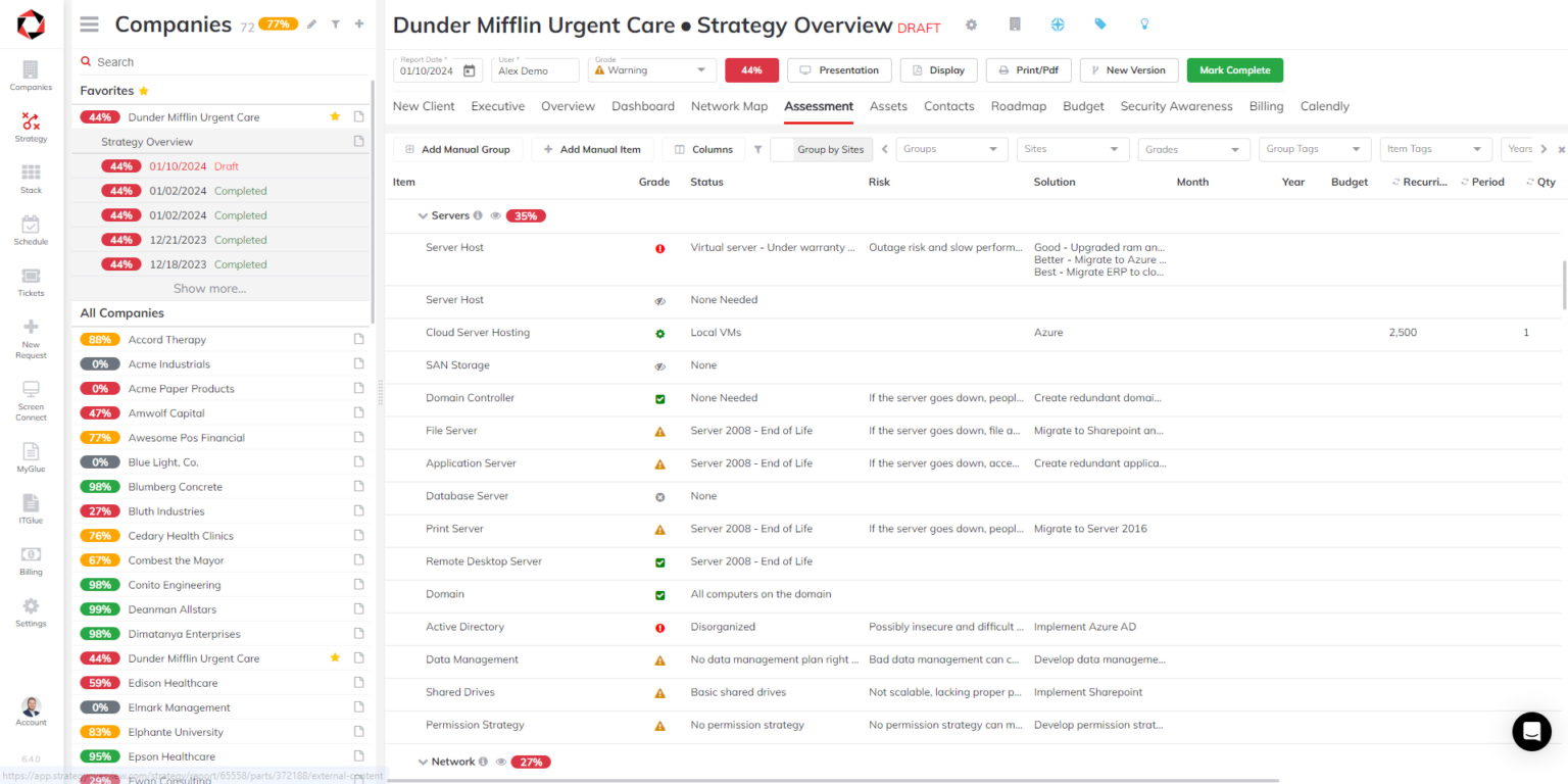 vCIO Software, QBR Automation for MSPs - Strategy Overview vCIO Software, QBR Automation for MSPs - Strategy Overview
